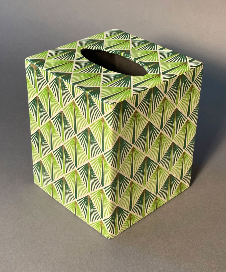 Handmade Tissue Box Cover With Unique Paper. Made to Order - Etsy