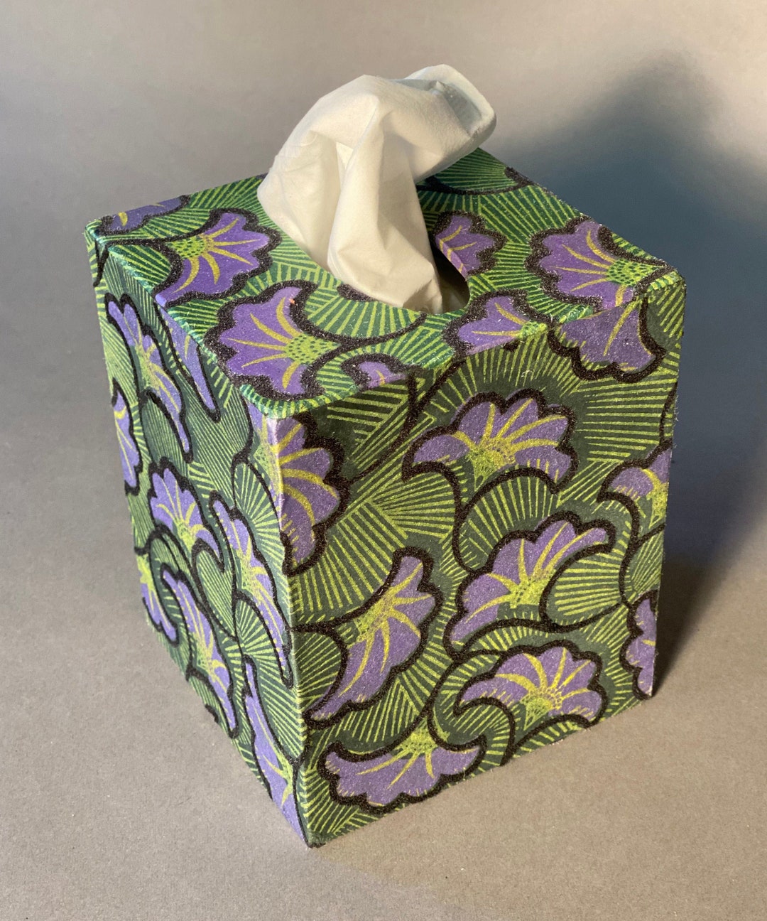 Handmade Tissue Box Cover With Unique Paper. Made to Order - Etsy