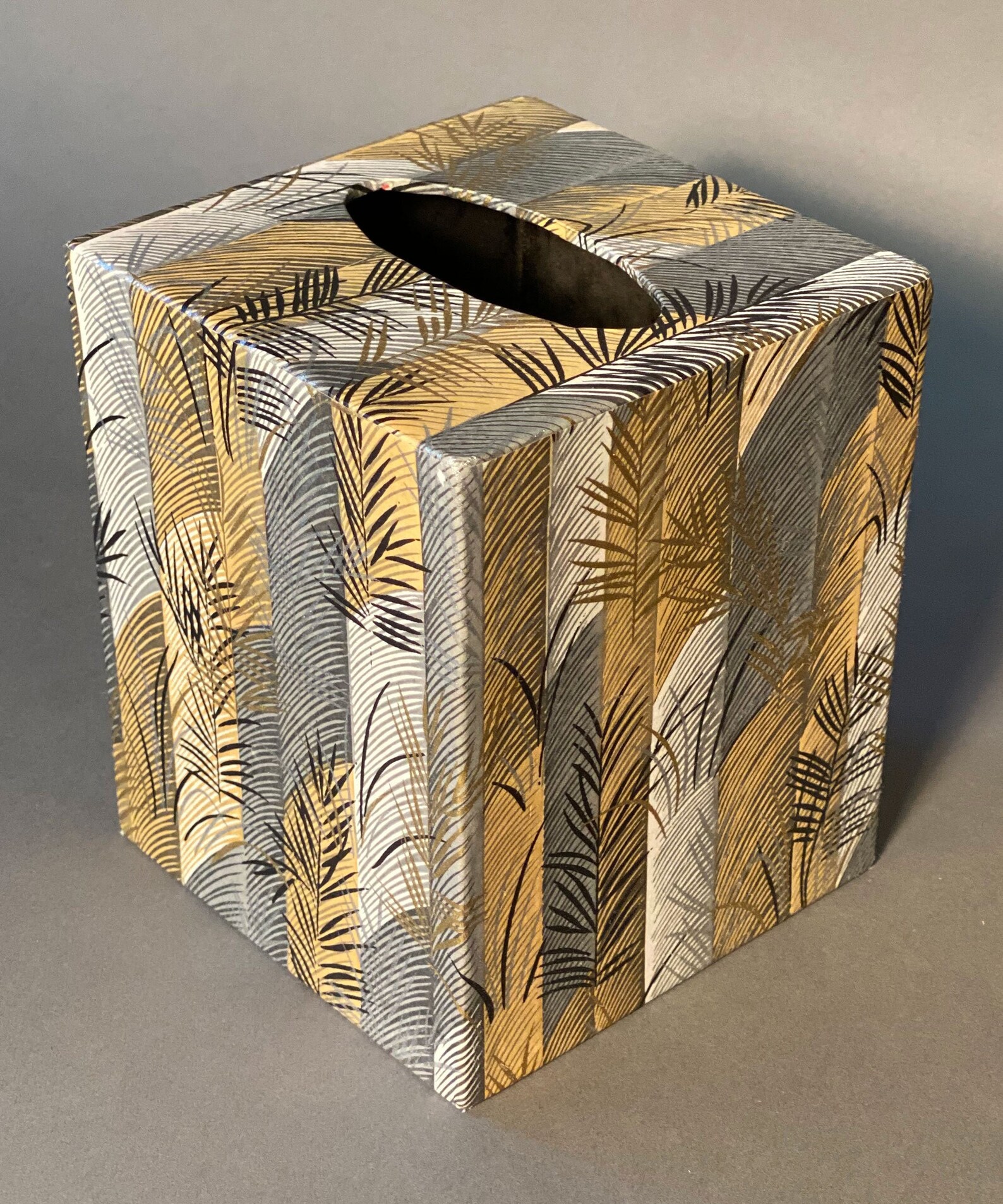 Handmade Tissue Box Cover With Unique Paper. Made to Order - Etsy