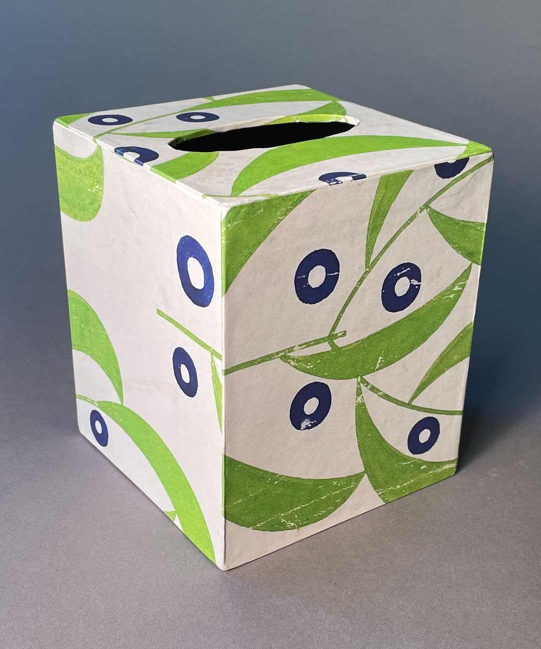 Handmade Tissue Box Cover With Unique Paper. Made to Order - Etsy
