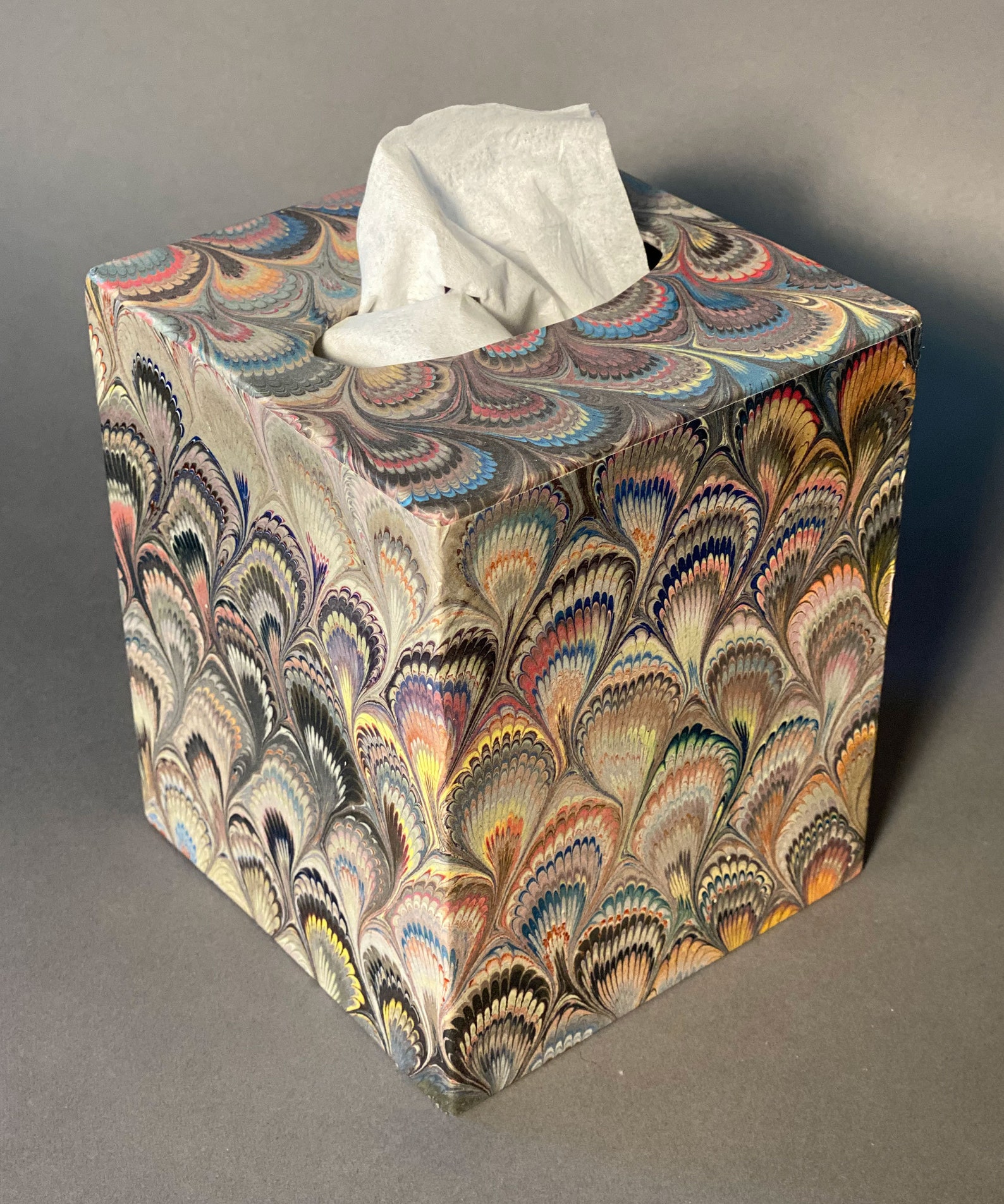 Handmade Tissue Box Cover With Unique Paper. Made to Order - Etsy