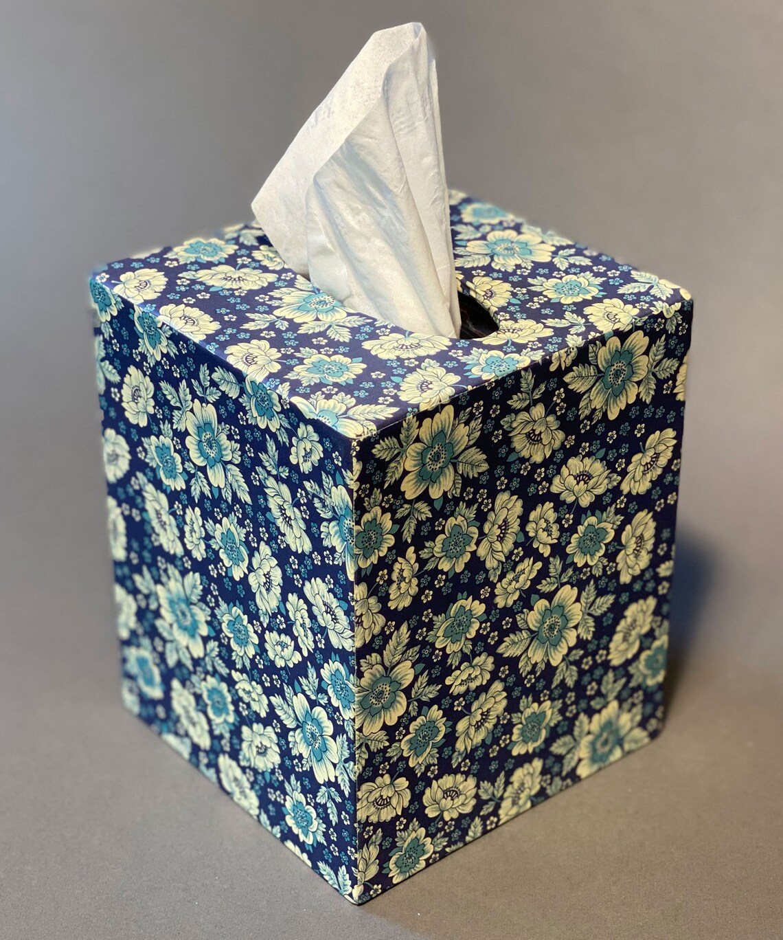 Handmade Tissue Box Cover With Unique Paper. Made to Order - Etsy