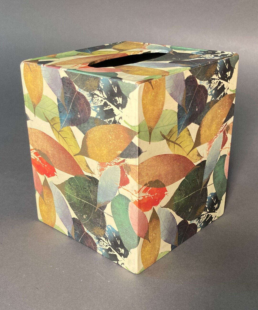 Handmade Tissue Box Cover With Unique Paper. Made to Order - Etsy