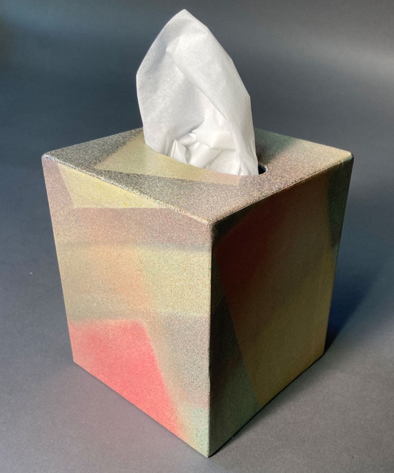 Handmade Tissue Box Cover with unique paper. Made To Order | Etsy