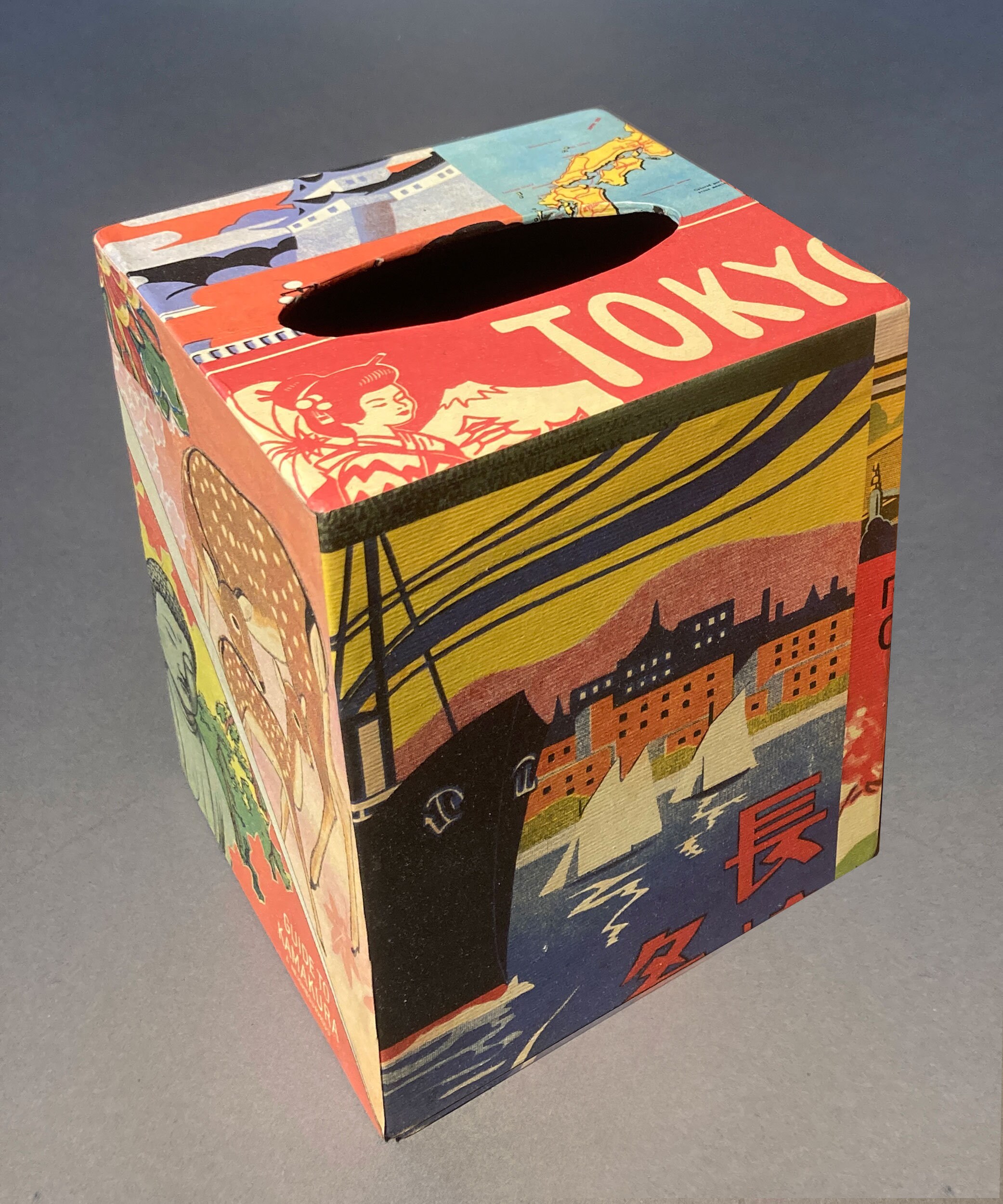 Handmade Tissue Box Cover With Unique Paper. Made to Order - Etsy