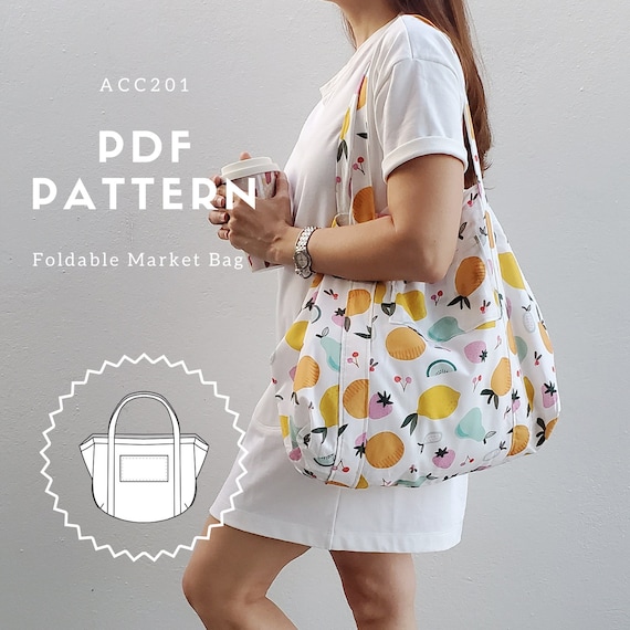 Foldable Market Bag - Etsy