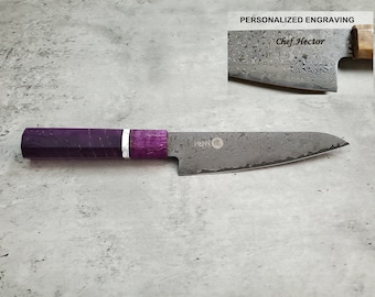 Purple Chef Knife - Etsy