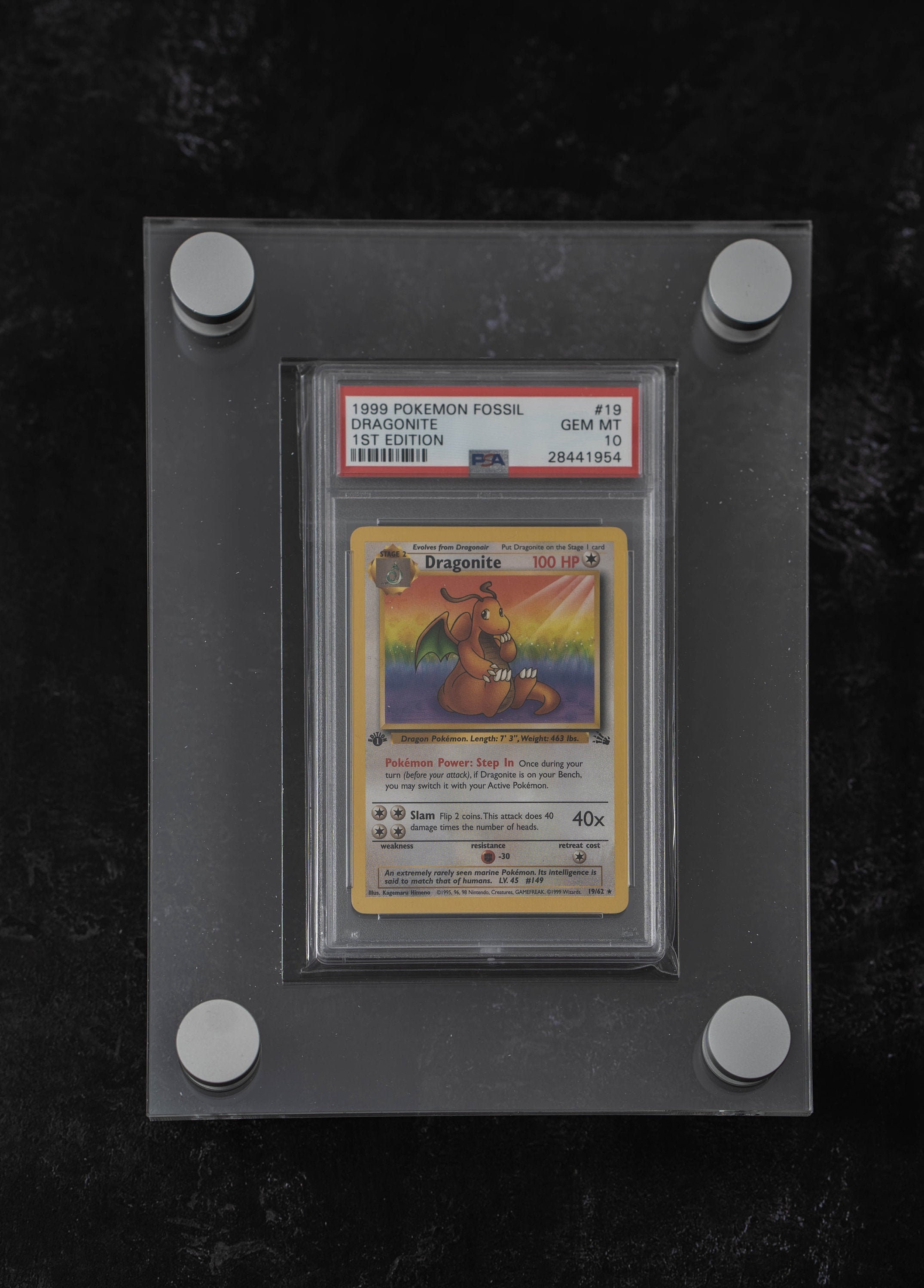 Pokemon card display 1 PSA slab frame | Etsy