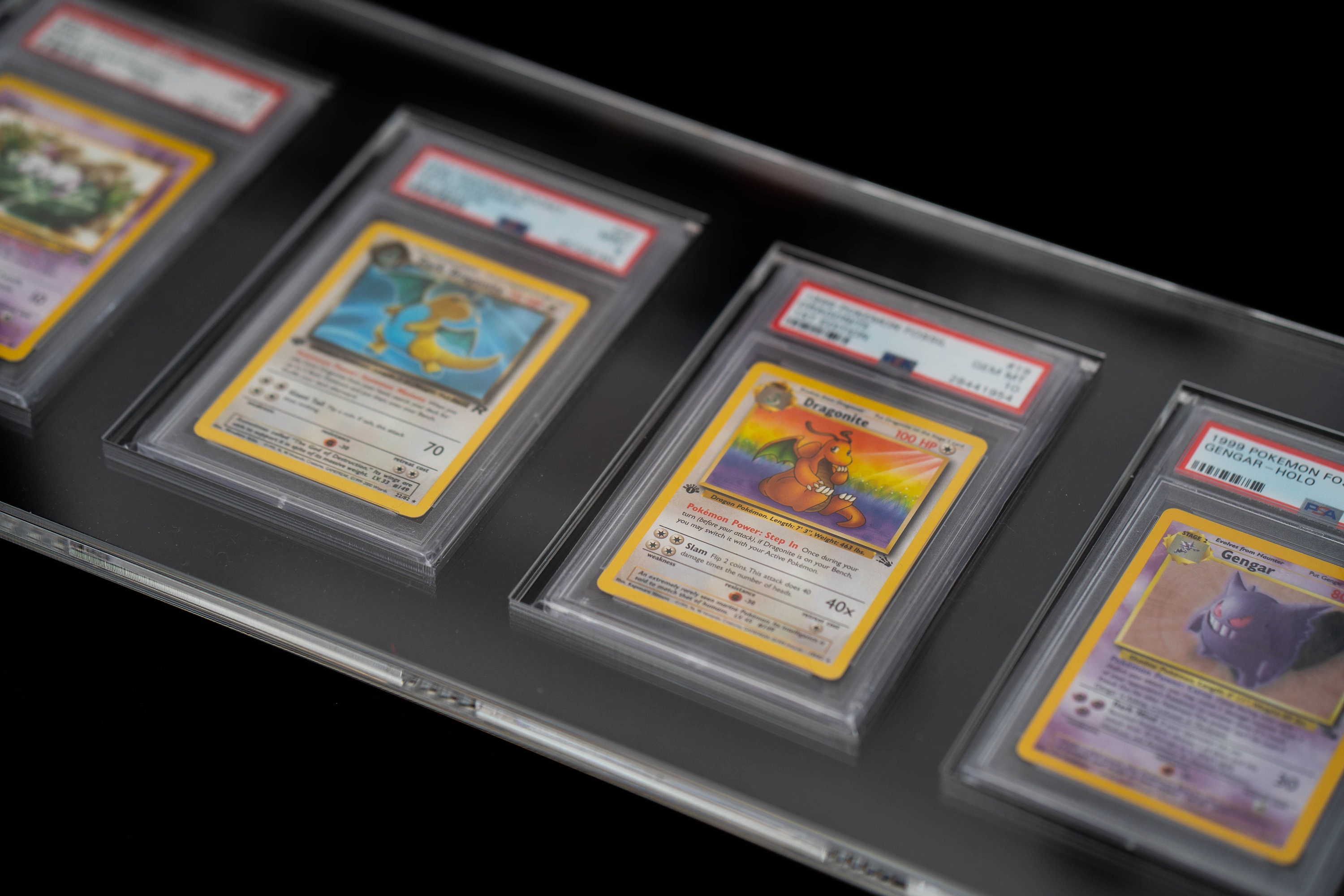 Pokemon card PSA slab display frame 6x1 | Etsy