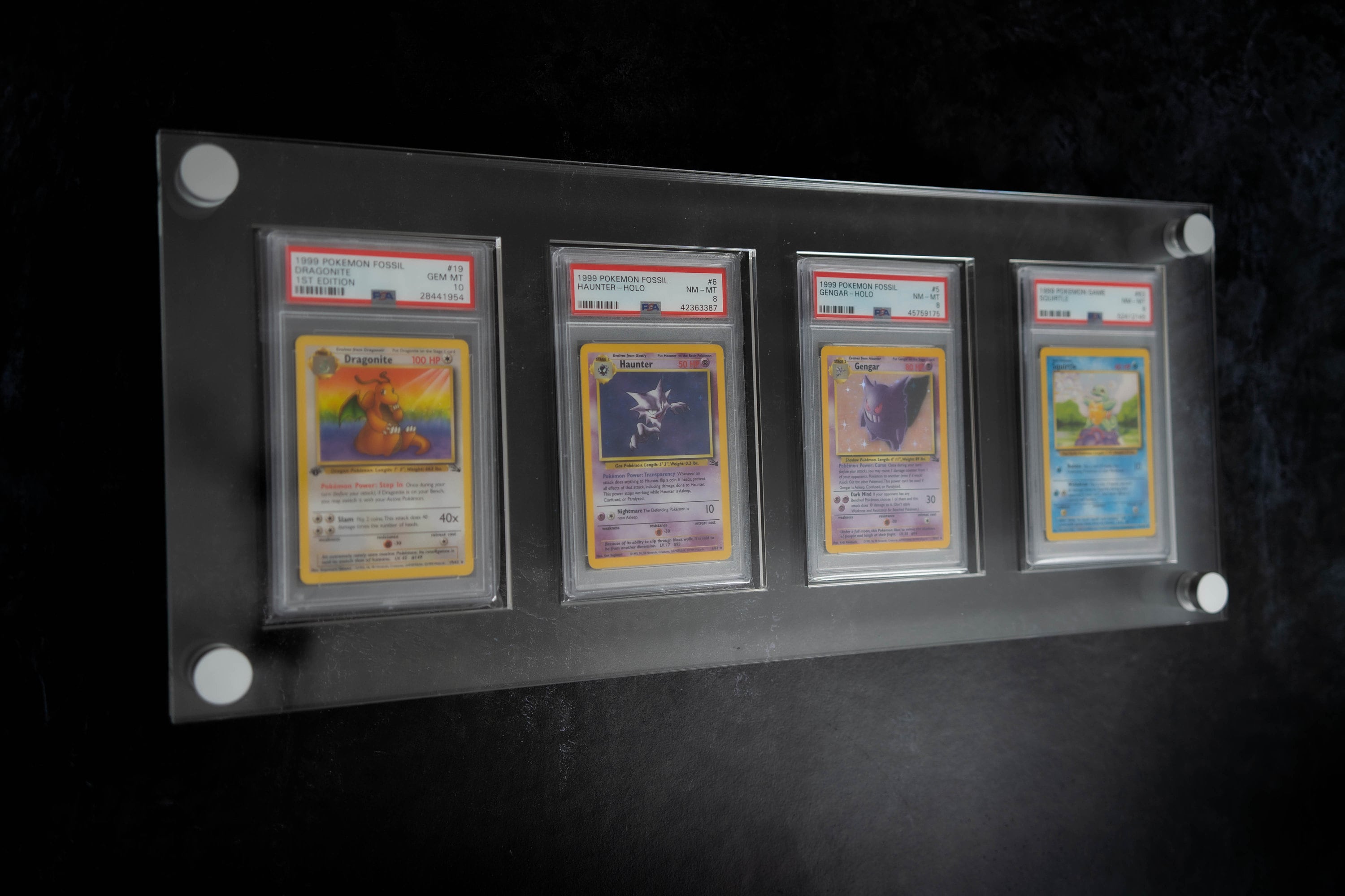 Pokemon card PSA slab display frame 4x1 | Etsy