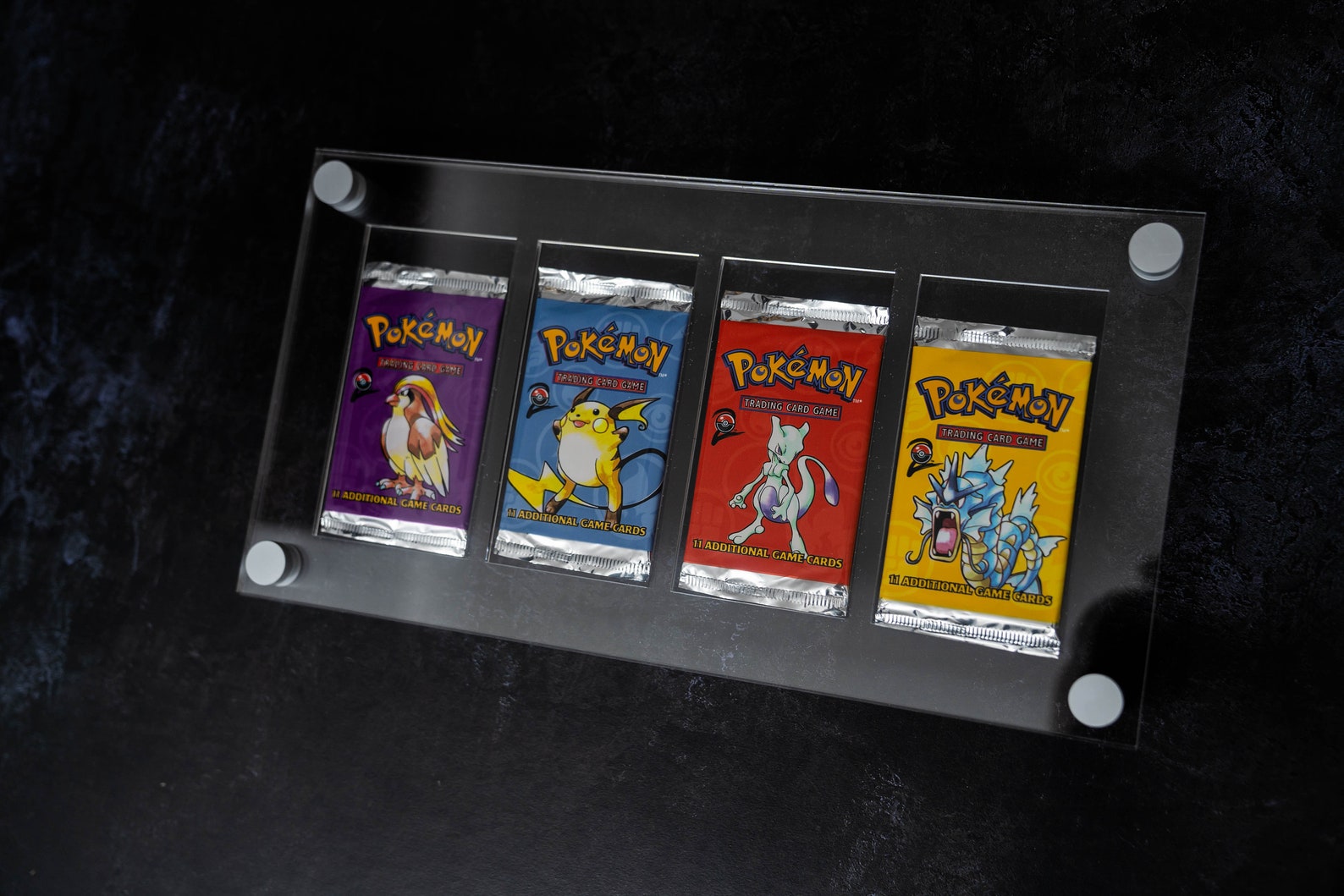 Pokemon card Booster Pack display frame 4x1 | Etsy