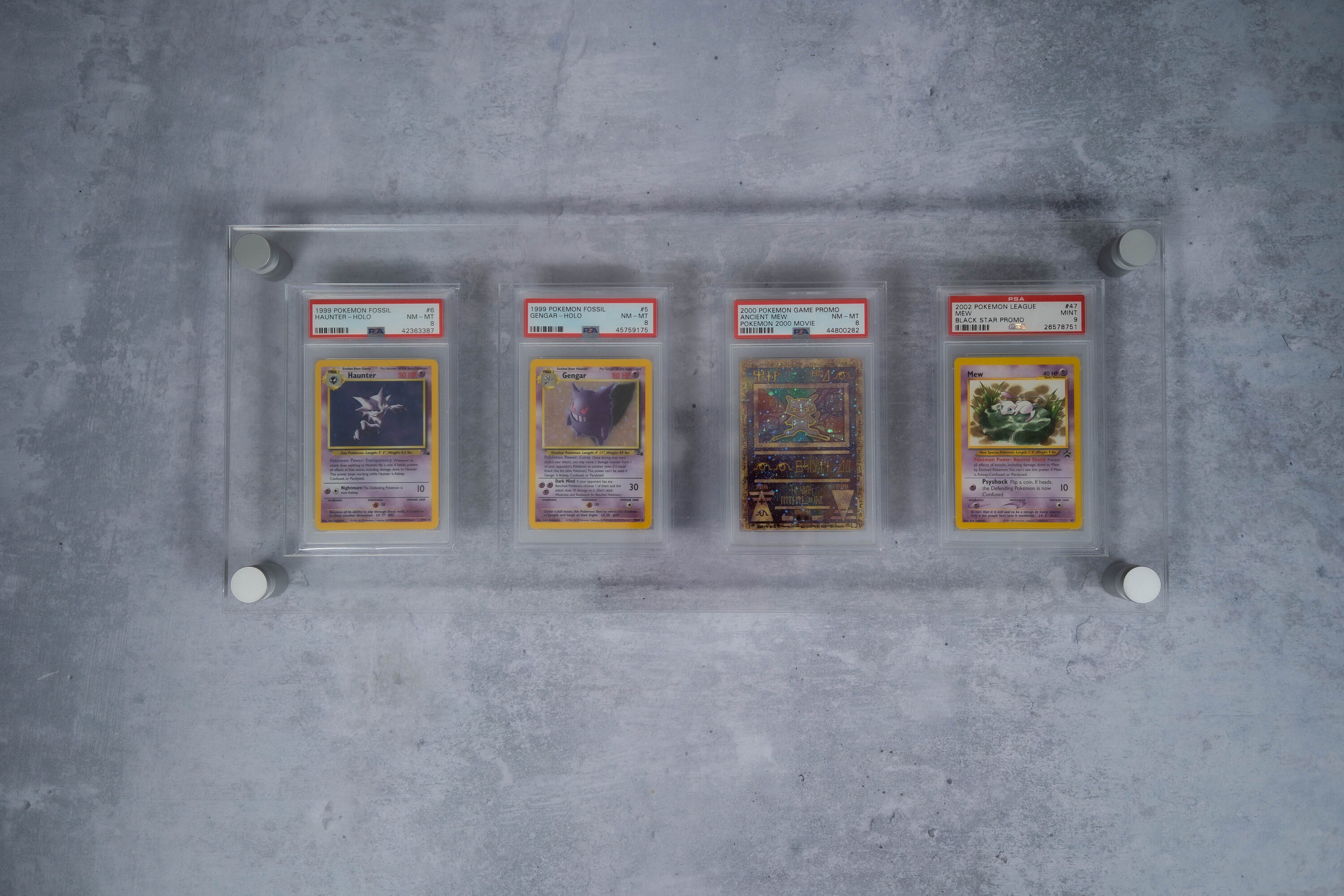 Pokemon card PSA slab display frame 4x1 | Etsy