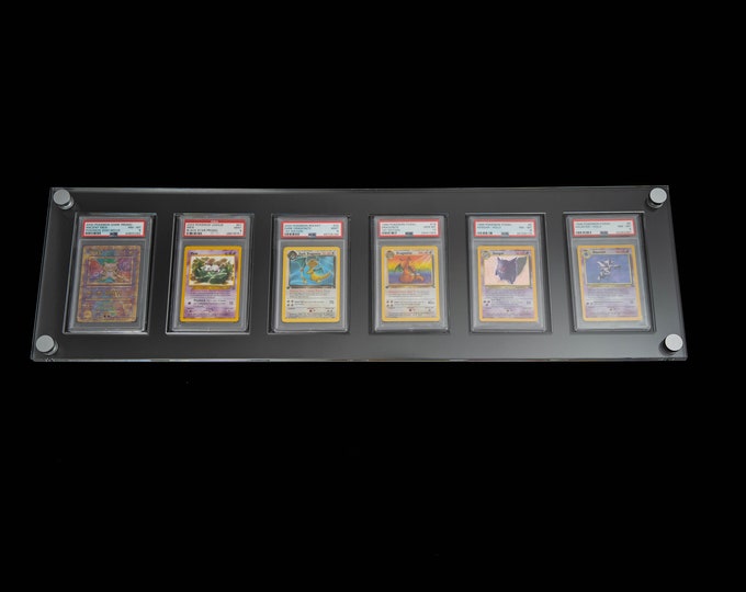 Pokemon Card PSA Slab Display Frame 6x1 - Etsy