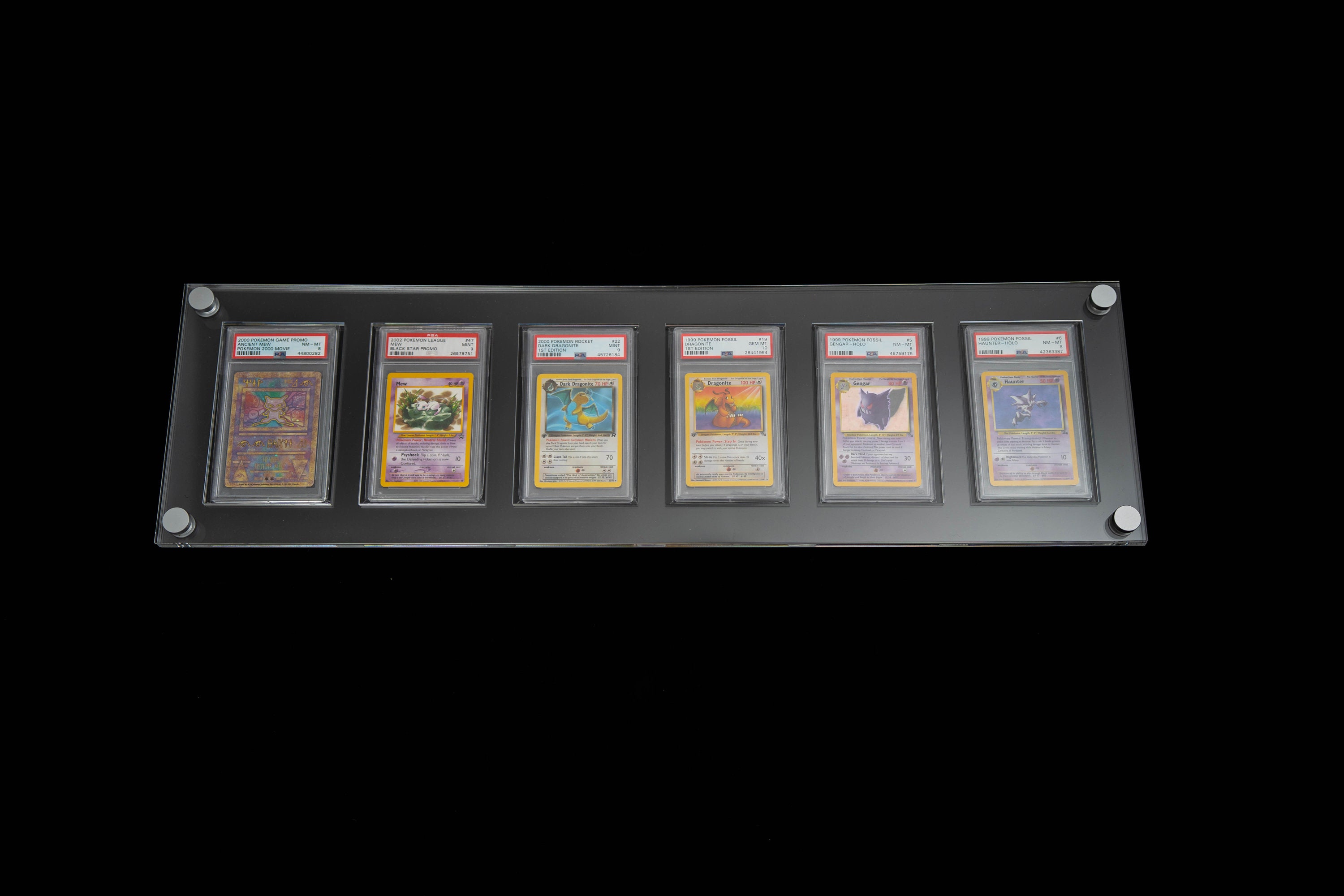 Pokemon card PSA slab display frame 6x1 | Etsy