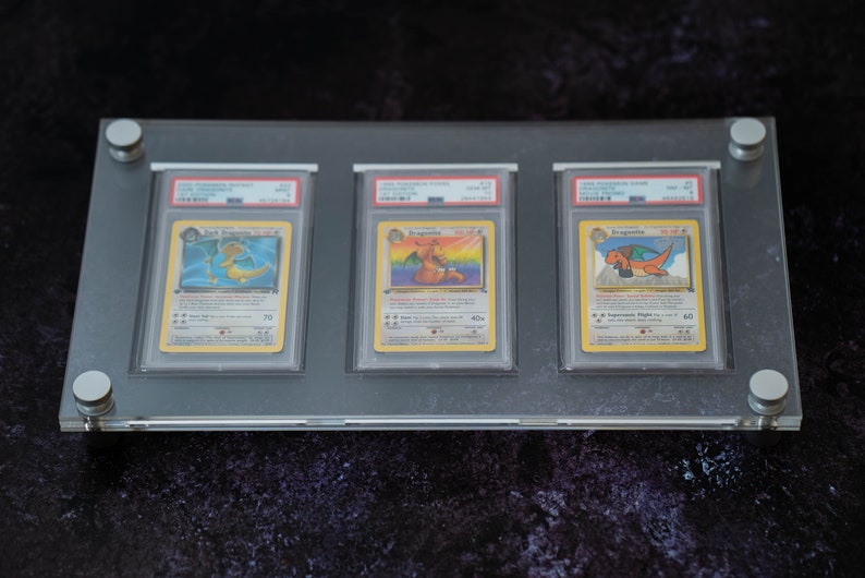 Pokemon Card PSA Slab Display Frame - 3x1 - Etsy Australia