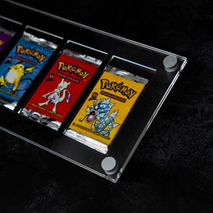 Pokemon Card Booster Pack Display Frame - 4x1 - Etsy