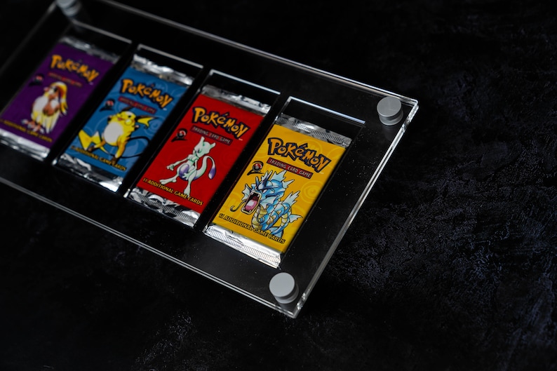 Pokemon Card Booster Pack Display Frame - 4x1 - Etsy