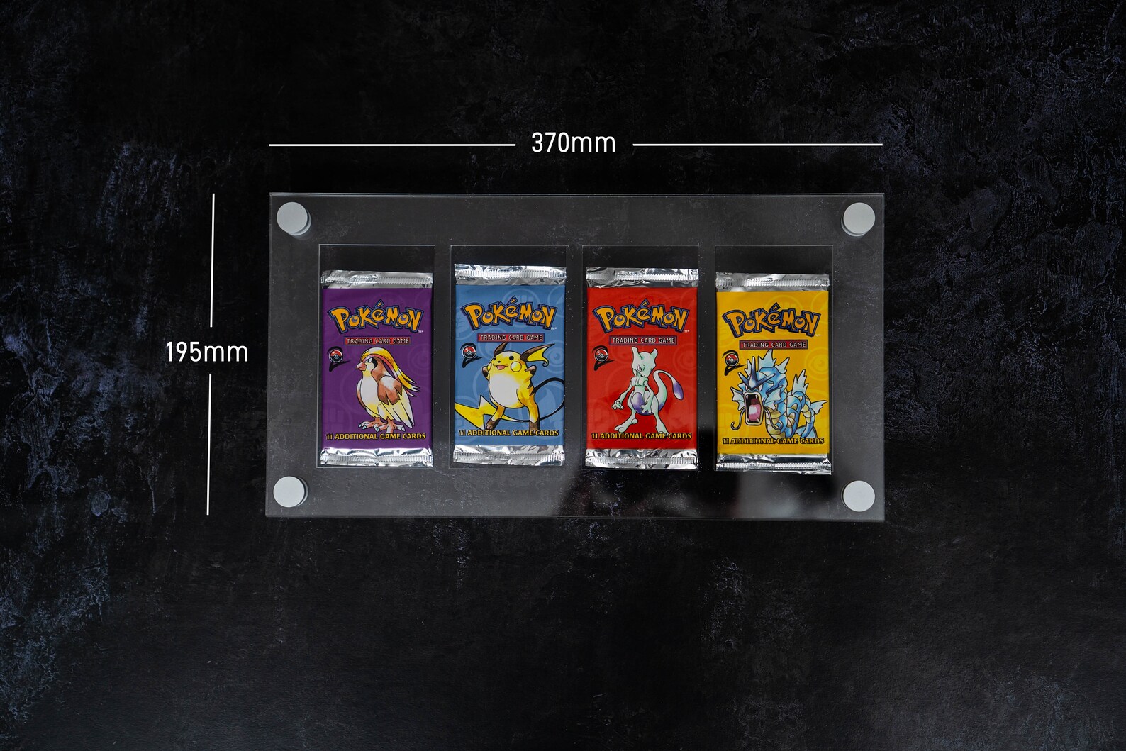 Pokemon Card Booster Pack Display Frame - 4x1 - Etsy
