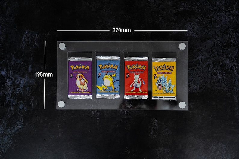 Pokemon Card Booster Pack Display Frame - 4x1 - Etsy