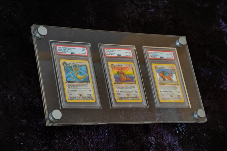 Pokemon Card PSA Slab Display Frame 3x1 - Etsy Australia