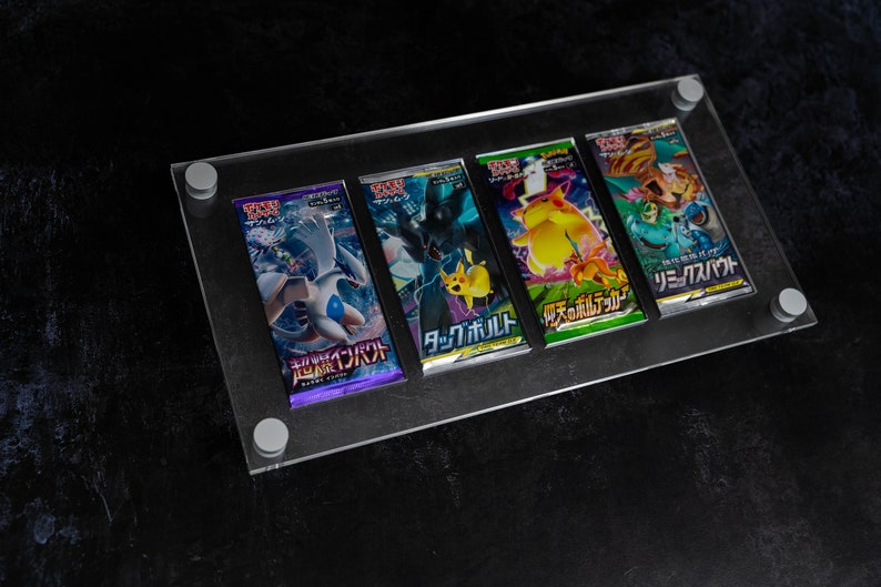 Pokemon Card Booster Pack Display Frame - 4x1 - Etsy