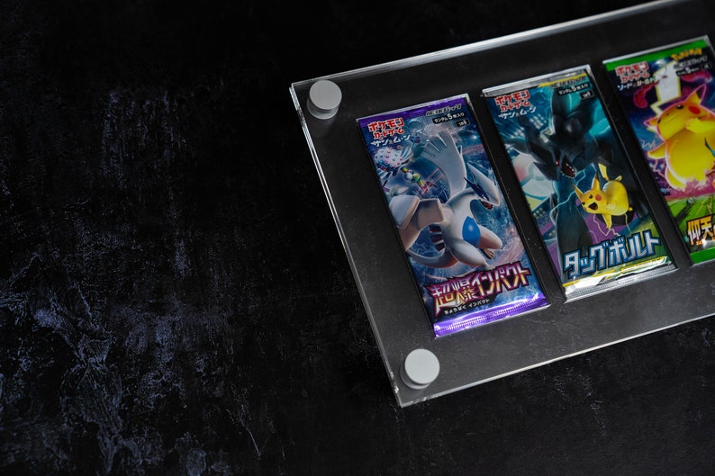 Pokemon Card Booster Pack Display Frame - 4x1 - Etsy