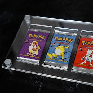 Pokemon Card Booster Pack Display Frame - 4x1 - Etsy