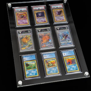 Pokemon Card PSA Slab Display Frame - 3x3 - Etsy
