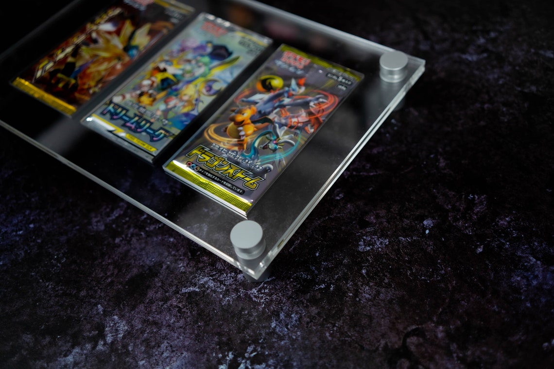 Pokemon Card Booster Pack Display Frame 3x1 - Etsy