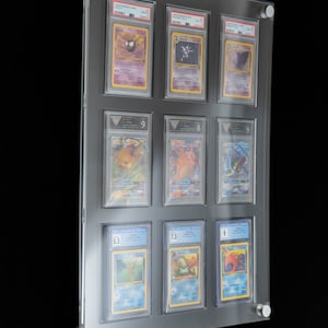 Pokemon Card PSA Slab Display Frame - 3x3 - Etsy
