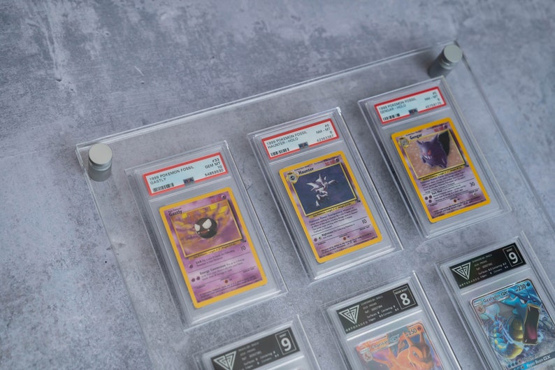 Pokemon Card PSA Slab Display Frame 3x3 | Etsy