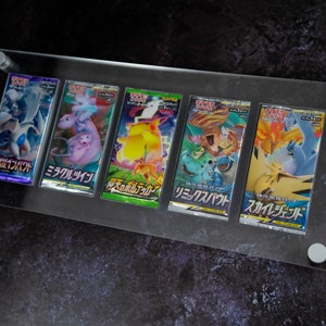 Pokemon Card Booster Pack Display Frame 5x1 | Etsy