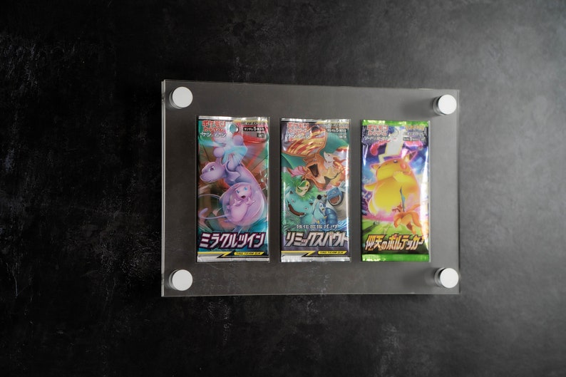 Pokemon Card Booster Pack Display Frame - 3x1 - Etsy