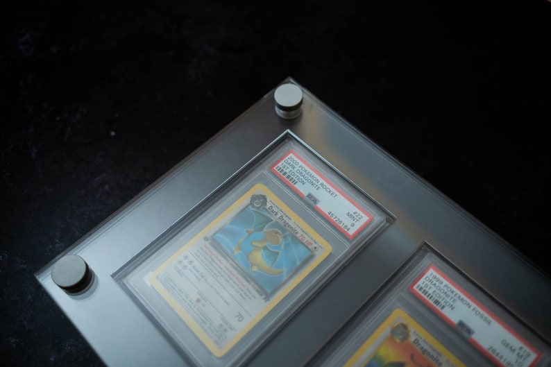 Pokemon card PSA slab display frame 3x1 | Etsy