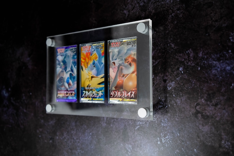 Pokemon Card Booster Pack Display Frame - 3x1 - Etsy