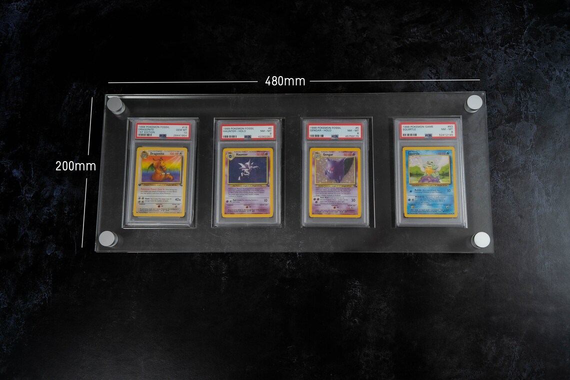Pokemon Card PSA Slab Display Frame - 4x1 - Etsy