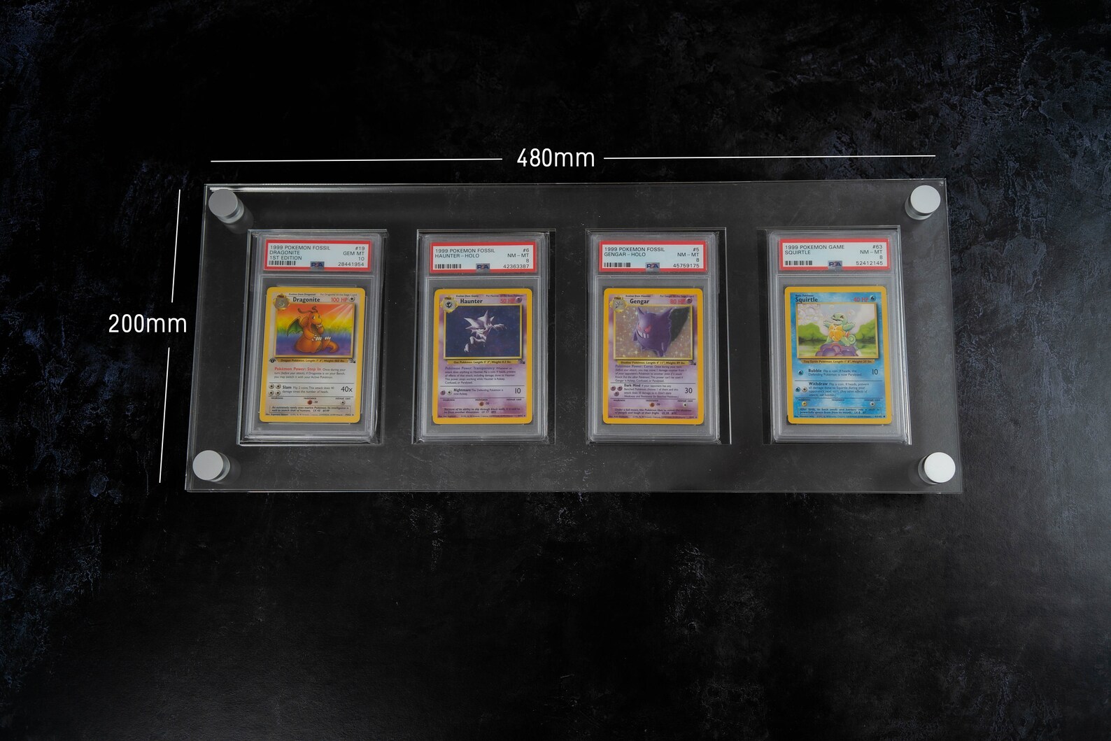 Pokemon Card PSA Slab Display Frame - 4x1 - Etsy