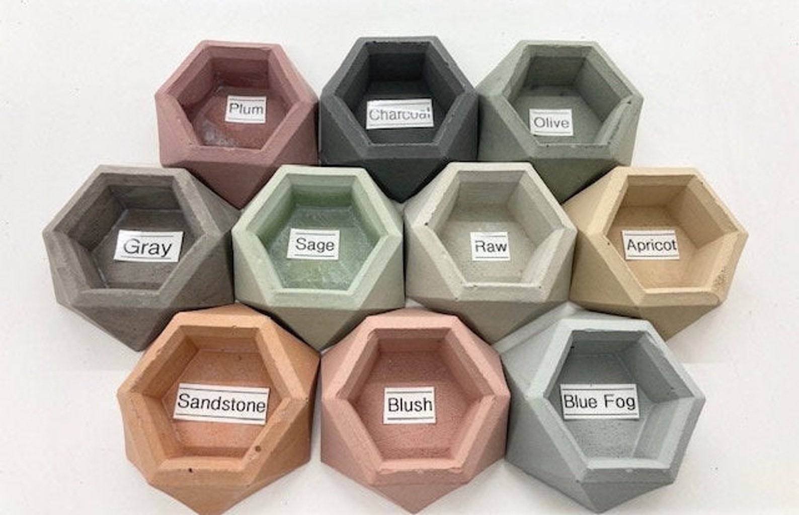 Concrete Jewelry Container Desk Organizer Keepsake Box | Etsy