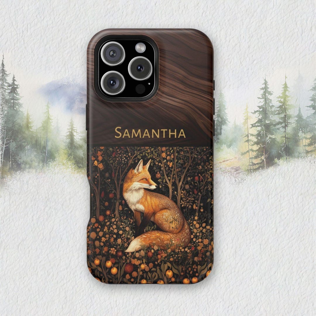 Floral Fox Tough Case for Magsafe® iPhone , Woodland Mobile Cover ...