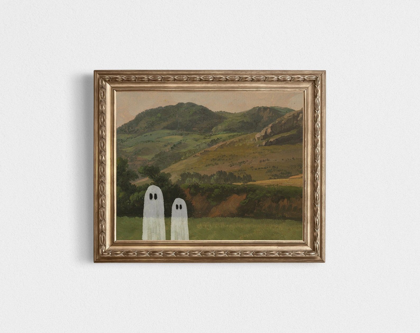 Ghost Walk #3, Ghost Art, Ghost Decor, Ghost Art Print, Halloween ...