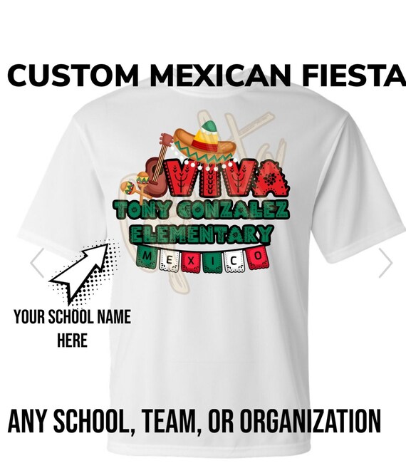 VIVA MEXICO CUSTOM With School Name Png Design for Sublimation - Etsy