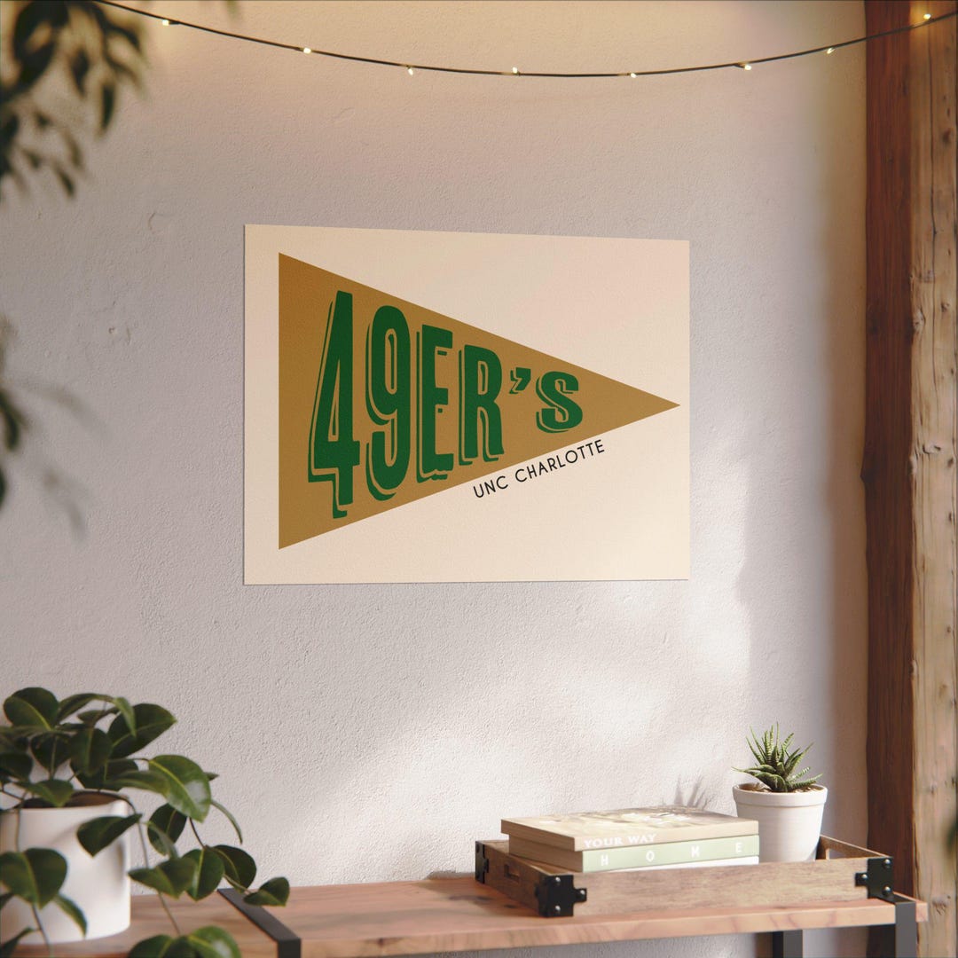 Pennant College Poster- UNC Charlotte (version 1) - Etsy