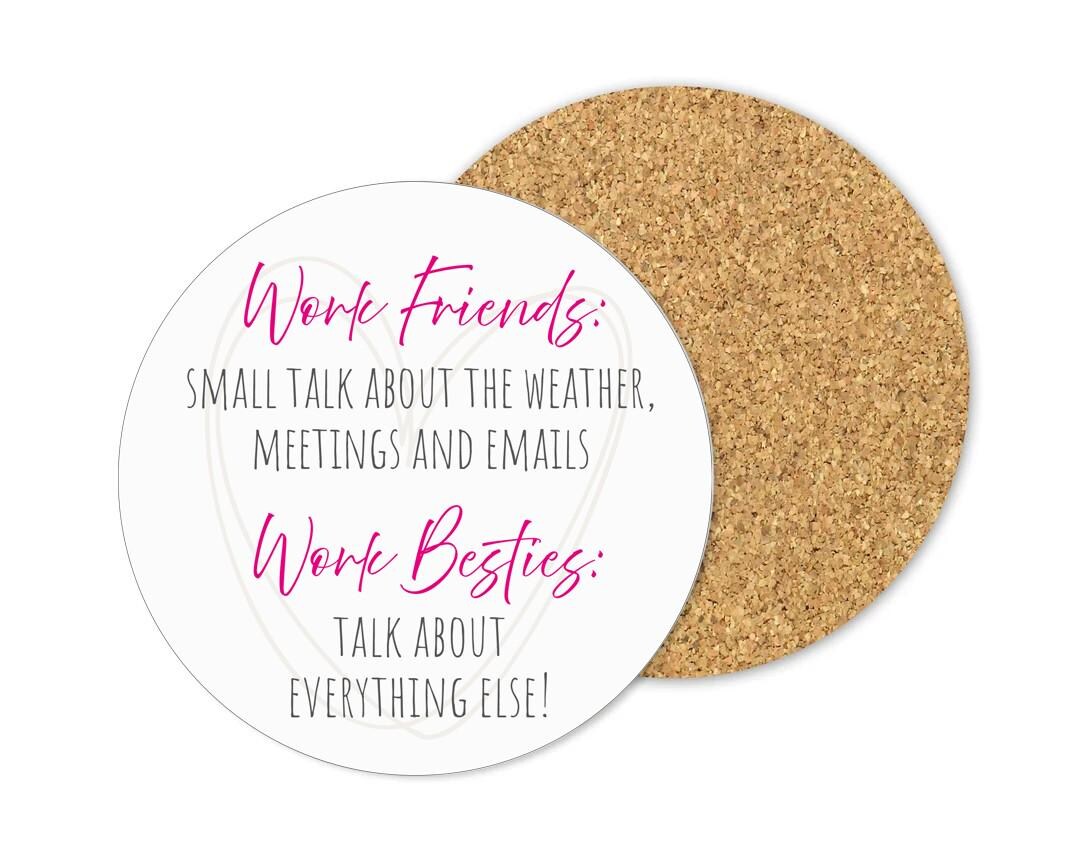 Work Friends Coasters | Amazing | Besties Coaster | Coaster Colleague ...