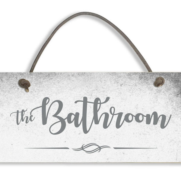 Bathroom Door Sign - Etsy