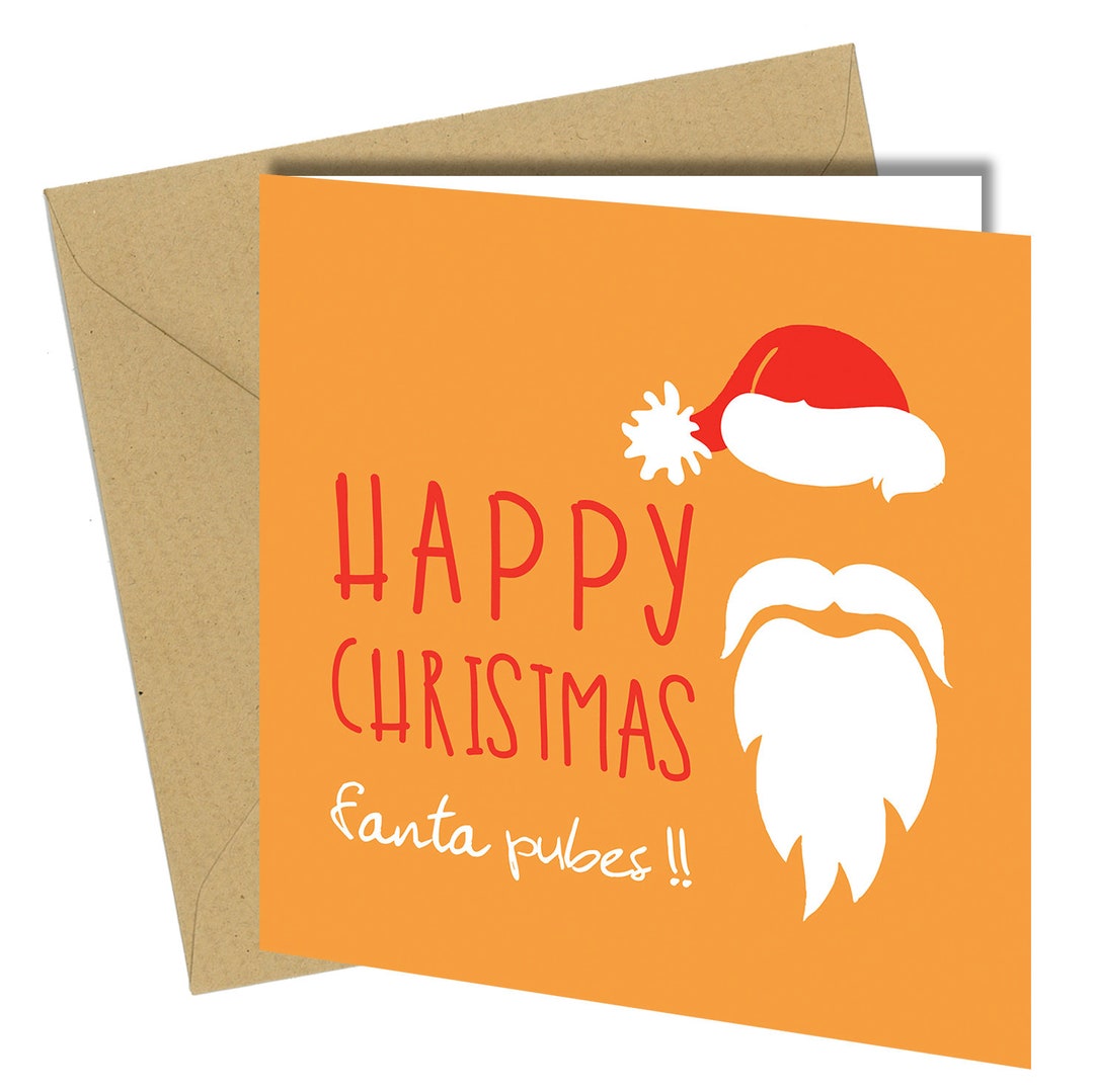 Fanta Pubes Christmas Card | Comedy Funny Humour #757 - Etsy Canada