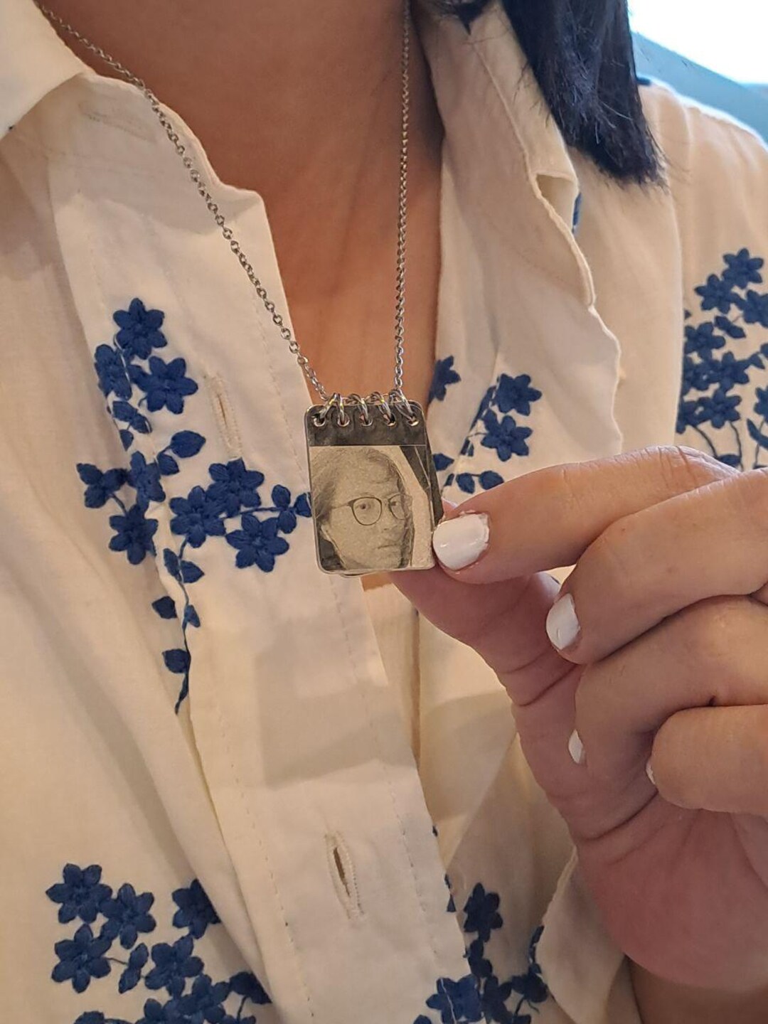 Personalized Miniature Notepad Pendant Necklace Secret Message Pendant ...