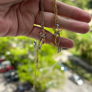 Couple Hug Necklace, Dancing Couple Pendant, Necklace Hugging Couple ...
