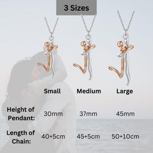 Couple Hug Necklace, Dancing Couple Pendant, Necklace Hugging Couple ...