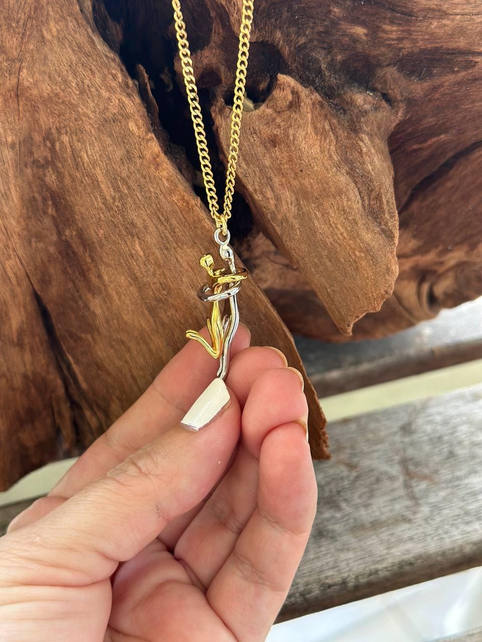 Couple Hug Necklace, Dancing Couple Pendant, Necklace Hugging Couple ...