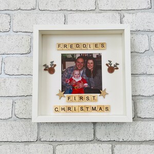 Personalised Baby’s First Christmas Photo Frame | First Christmas Frame ...
